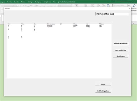 Remplir en tête listbox VBA Forum Formule Excel