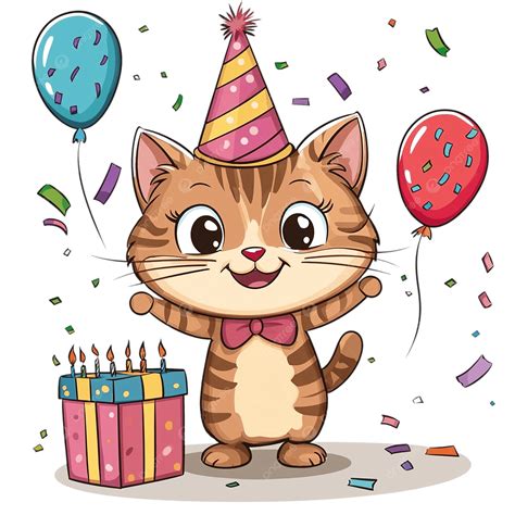 Birthday Cat Cartoon Happy Birthday Cat Images Free Photos Png