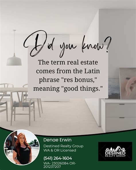 Didyouknow Funfact Realestatefacts Goodthings Latin Realestate Buypropery Denae Erwin