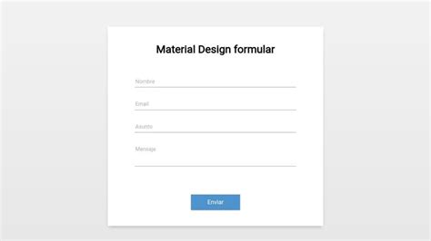 Form Fields With Material Design In Pure Css