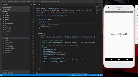 React Native Sliderseekbar Example Youtube