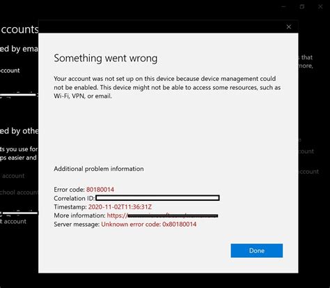 Error Code 80180014 Microsoft Community