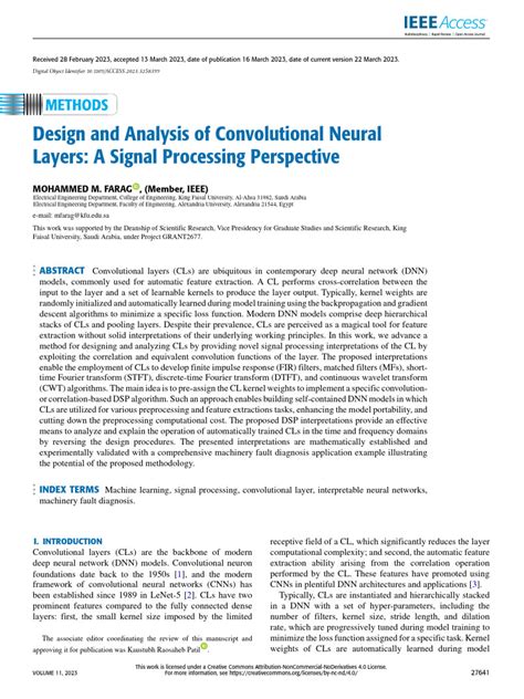 Design And Analysis Of Convolutional Neural Layers A Signal Processing Perspective Pdf Deep