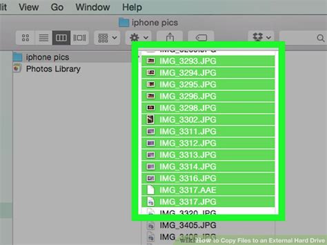 How To Copy Files To An External Hard Drive With Pictures