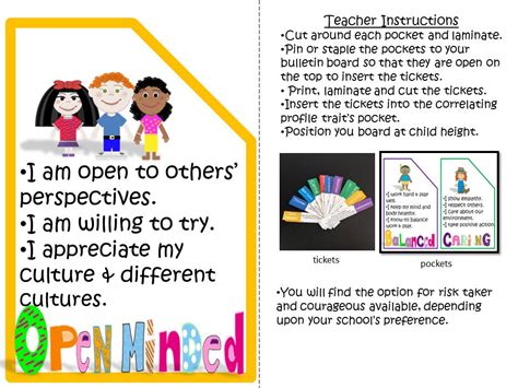 Ib Pyp Learner Profile Interactive Bulletin Board Pyp Teaching Tools