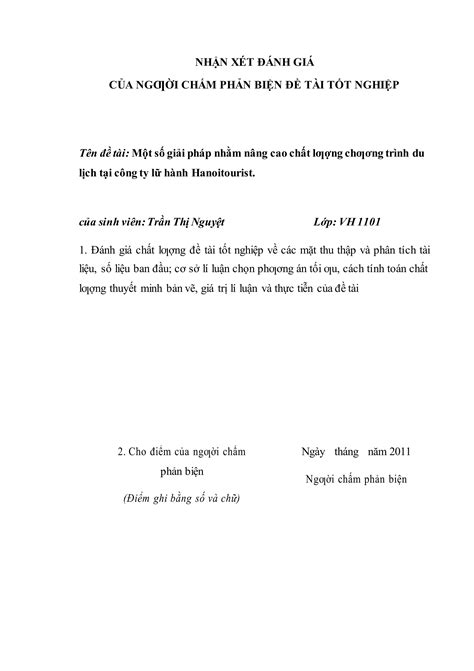 Kh A Lu N Gi I Ph P N Ng Cao Ch T L Ng Ch Ng Tr Nh Du L Ch T I C Ng Ty Doc