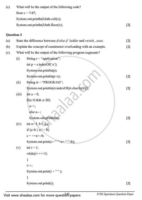Computer Applications 2012 2013 English Medium Icse Class 10 Question