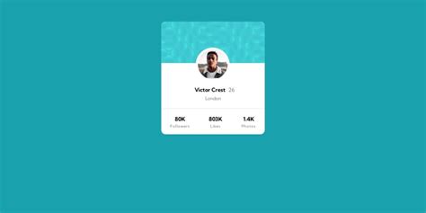 frontend mentor profile card using css layout coding challenge solution