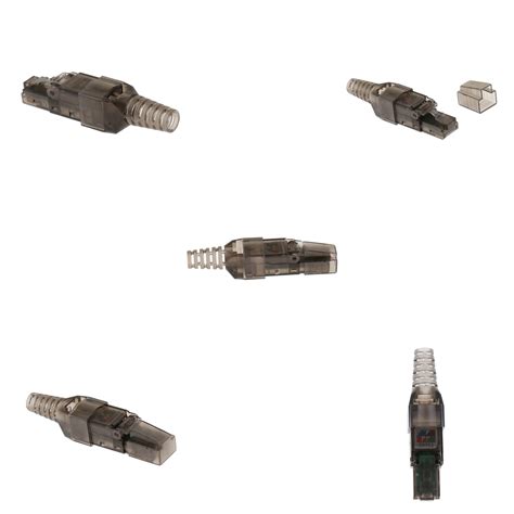5pieces Cat6a Rj45 Network Connector Modular Plugs Grandado