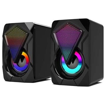 RGB Stereo Gaming Speakers X X W Black