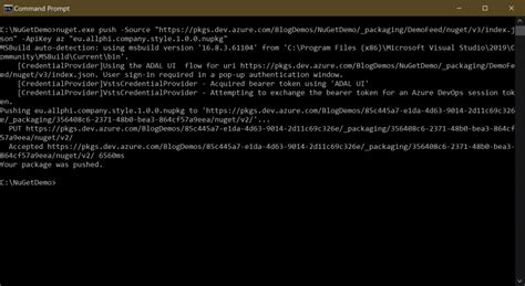 Azure Nuget Feed Allphi