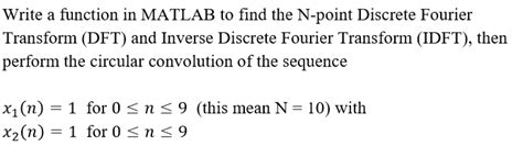 Solved Part A Part B Find The Linear Convolution Of The