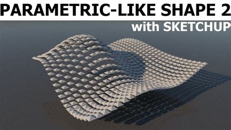 [sketchup Tutorial] Parametric Like Shape 2 With Sketchup Tutorial Shapes Parametric