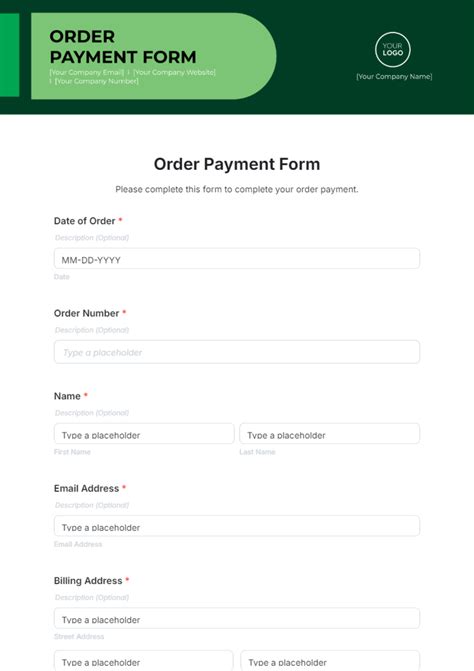 Free Clothing Order Form Template To Edit Online