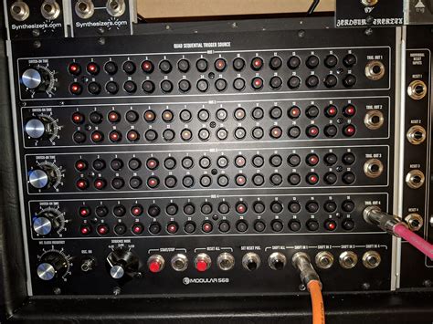 MATRIXSYNTH Moon Modular Quad Sequential Trigger Source Sequencer