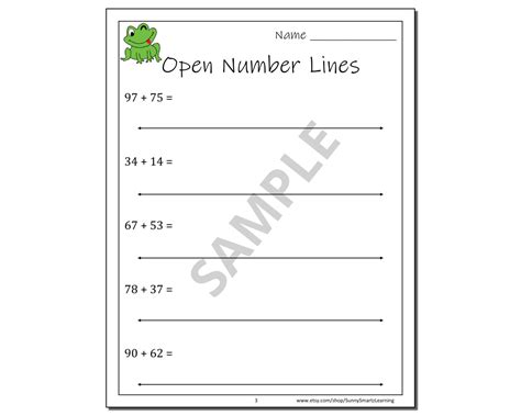 Open Number Line Addition Math Coachs Corner Worksheets Library