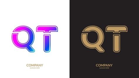 Premium Vector Letter Qt Logo Design Vector Template