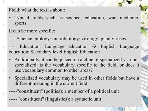 Systemic Functional Linguistics Register And Genre Ii Ppt