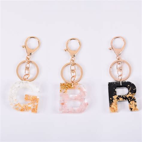 Custom Alphabet Resin Keychain Oem Manufacturer Of Customize Your Accessories With Alphabet
