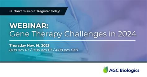 Agc Biologics Webinar Developing A Gene Therapy Strategy That