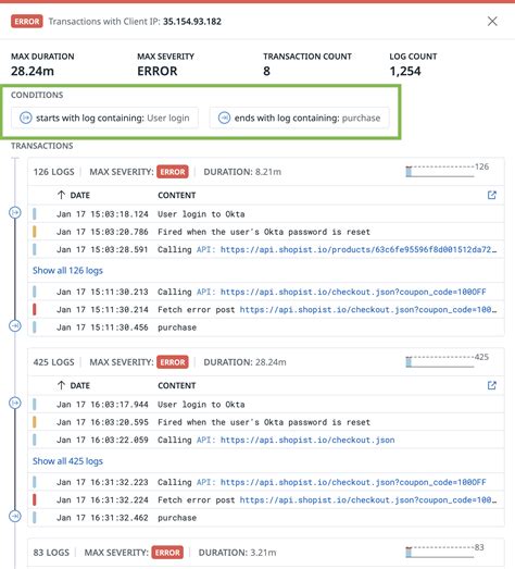 Grouping Logs Into Transactions