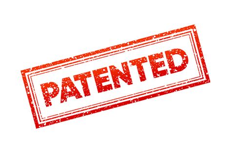 빨간색 흰색 배경에 특허받은 사각형 스탬프입니다 특허 스탬프 배지 특허받은 라이센스 배지 라벨 벡터 그림입니다 특허에 대한 스톡 벡터 아트 및 기타 이미지 Istock