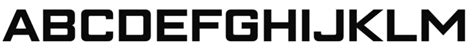 block capitals wide bold font sans serif modern what font is
