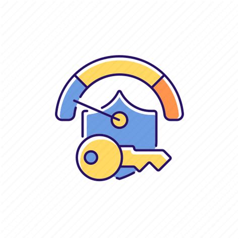 Weak Password Internet Safety Online Privacy Setting Firewall Icon