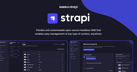 Strapi Ui Ux Design Saas Application Design Saas Ui