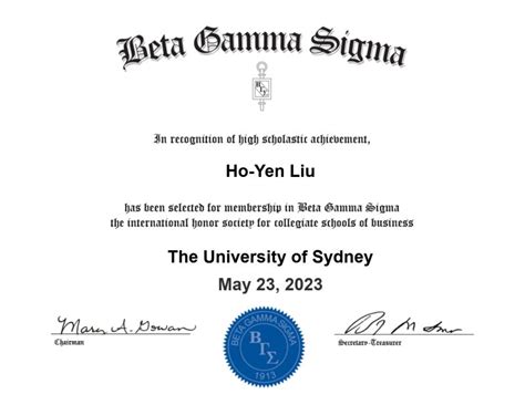 Hoyen Liu On Linkedin Betagammasigma Usydbgs Usyd
