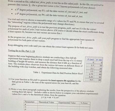 Writing The M File In This Section We Will Be Writing