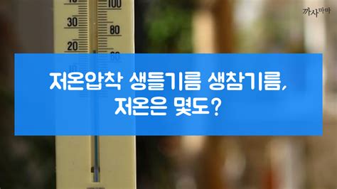 저온압착과 냉압착 들기름 생들기름 저온 냉압착의 온도는 몇도 네이버 Tv