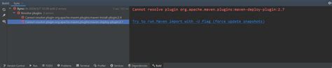 解决：cannot Resolve Plugin Orgapachemavenpluginsmaven Install Plugin24 Csdn博客