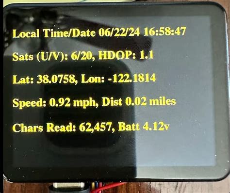 GPS Data To TextArea How To LVGL Forum