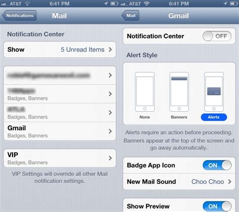 Set Up Per Account Notification Styles For Ios 6 Mail [ios Tips] Cult Of Mac