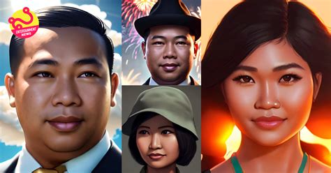 គំនូរដ៏ប្រណីត កម្របានឃើញបង្ហាញពីមុខមាត់ពិតរបស់ ស៊ីន ស៊ីសាមុត និងរស់ សេរីសុទ្ធា Sabay News