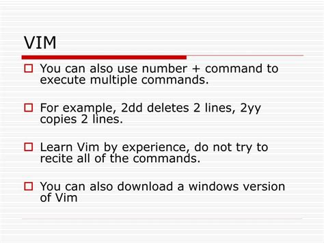 ppt vim powerpoint presentation free download id 6006307