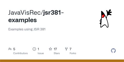 Github Javavisrecjsr381 Examples Examples Using Jsr 381