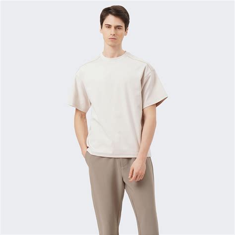 Bocu Mens Soft Wash Mid Weight T Shirt With Seam Details Shopee