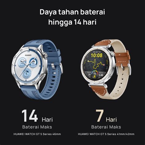 Promo Varian Baru Mm Blue Huawei Watch Gt Series Smartwatch Fashion Edge Advanced