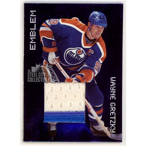 Wayne Gretzky 1999 Itg Bap Millennium Signature Series Emblem Game Used Patch Card Steel City