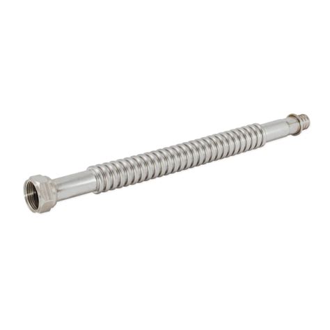 Eastman 24 In 3 4 In Pex Barb Inlet X 3 4 In Fip Outlet Corrugated Stainless Steel Water