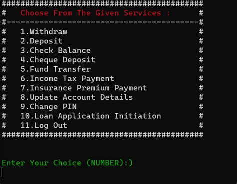 Github Tegme1simple Atm