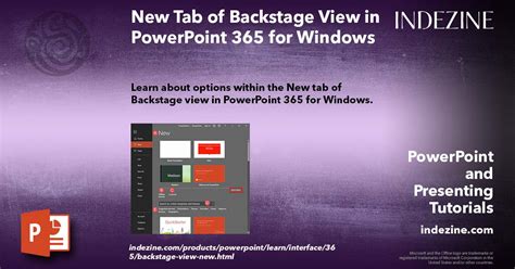 New Tab Of Backstage View In Powerpoint 365 For Windows