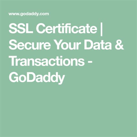 ssl certificate secure your data and transactions godaddy mayonesa