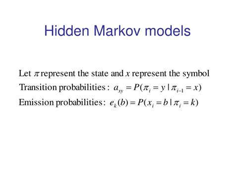 PPT Hidden Markov Models I PowerPoint Presentation Free Download ID 4327995
