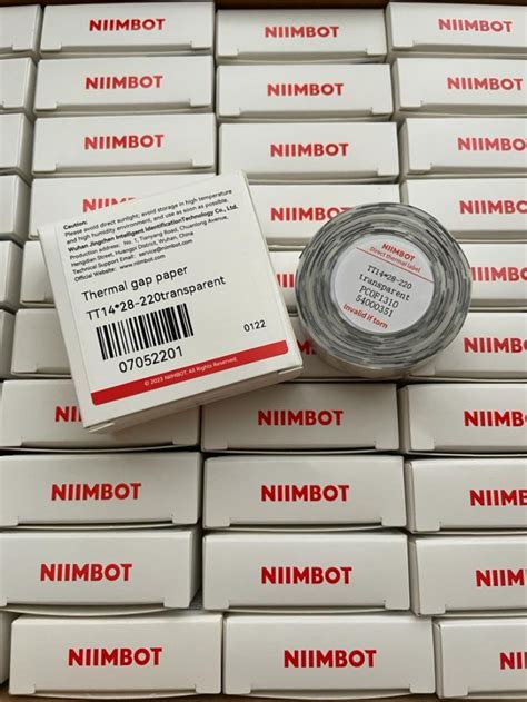 Jual Original Nimbot Thermal Label Stiker Clear Transparan D11 D101 D110 Kota Tangerang
