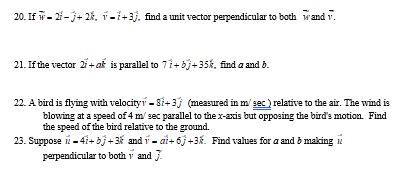Solved If W Vector 2i Vector J Vector 2 K Vector V Chegg Com
