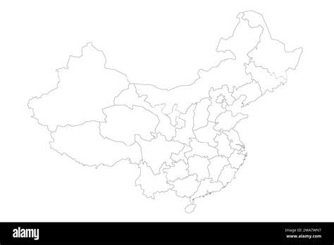 China Political Map Im Genes Vectoriales De Stock P Gina Alamy