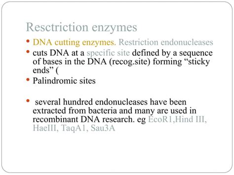 Lecture Recombinant Dna Technologyppt